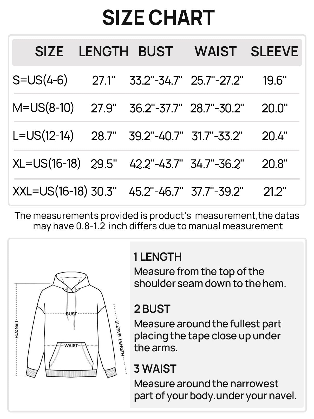 MEROKEETY Sweatshirt for Women Y2K Workout Hoodies Slouchy Solid Color Fall Winter Trendy Outfits, White, L