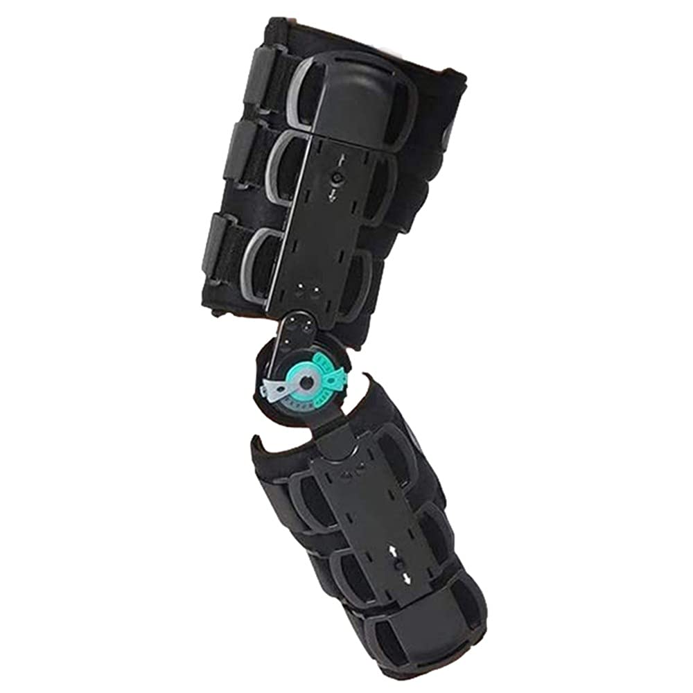 Soles Universal Hinged Knee Brace Telescopic ROM Knee Orthosis, Adjustable Leg Stabilizer, Post Operative Injury Support for ACL, PCL, MCL or LCL, Black