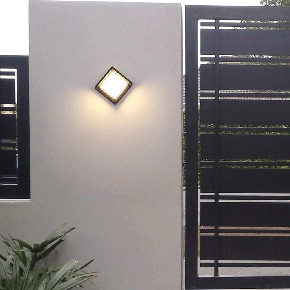 MRFX Terrace Light Outdoor Balcony Waterproof Led Doorway Bracket Light Super Bright Home Simple Creative Outdoor Wall Lights Garden Villa Wall Sconce Outdoor Wall Lamp