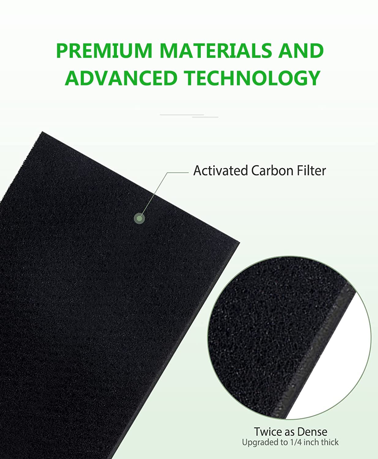 WECATION HRF-A300 A200 Pre Cut Activated Carbon Filter Replacement Compatible with Honeywell HPA 300 Series (HRF-A200)
