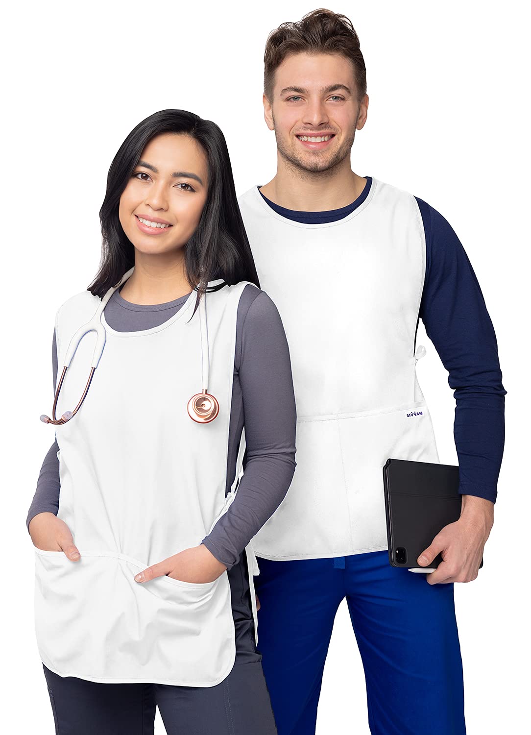 Sivvan Unisex Apron - Cobbler Apron - S8700 - White - R