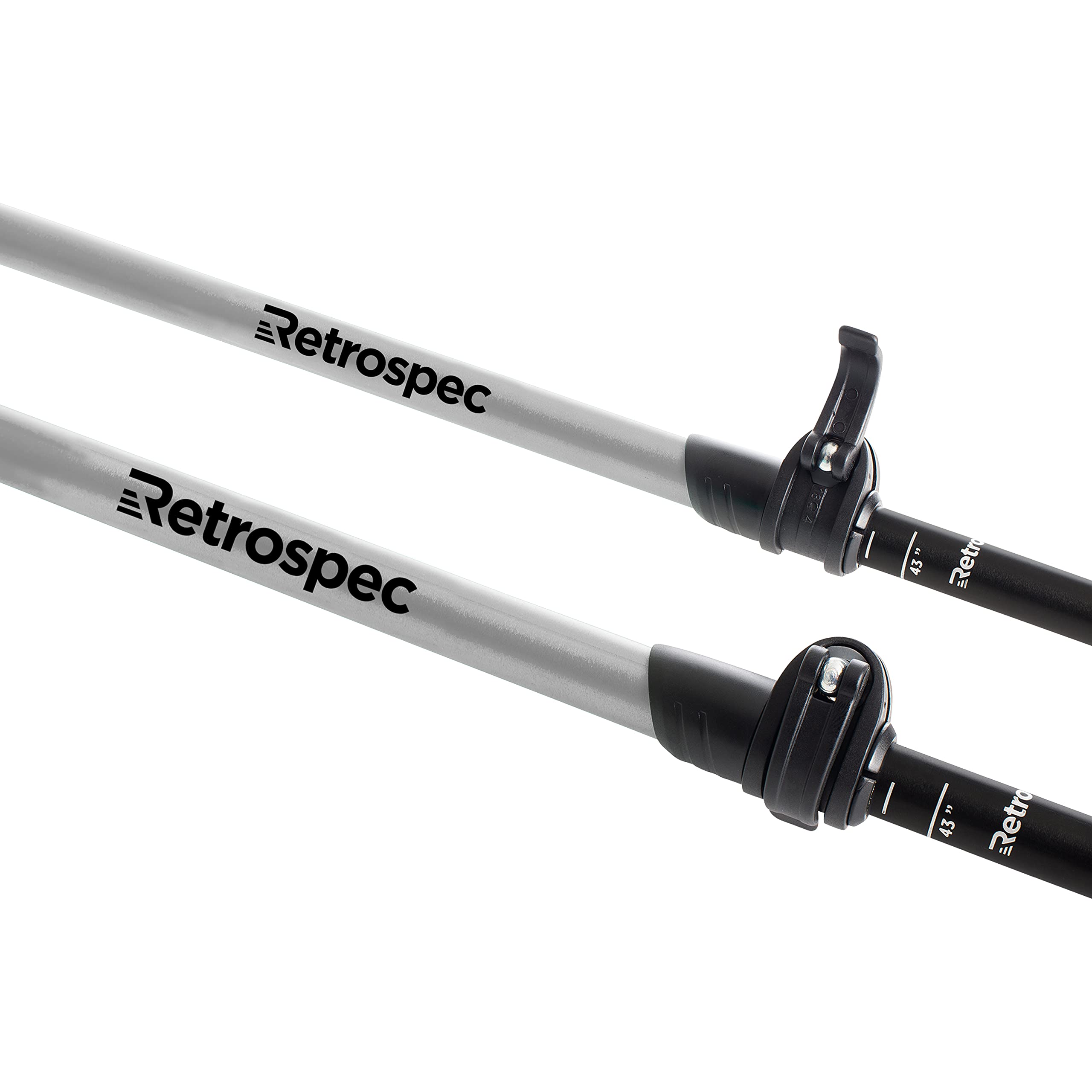 Retrospec Solstice Hiking Poles for Men & Women - Adjustable and Collapsible Lightweight Walking & Trekking Sticks - Aluminum w/ Cork or Foam Grip