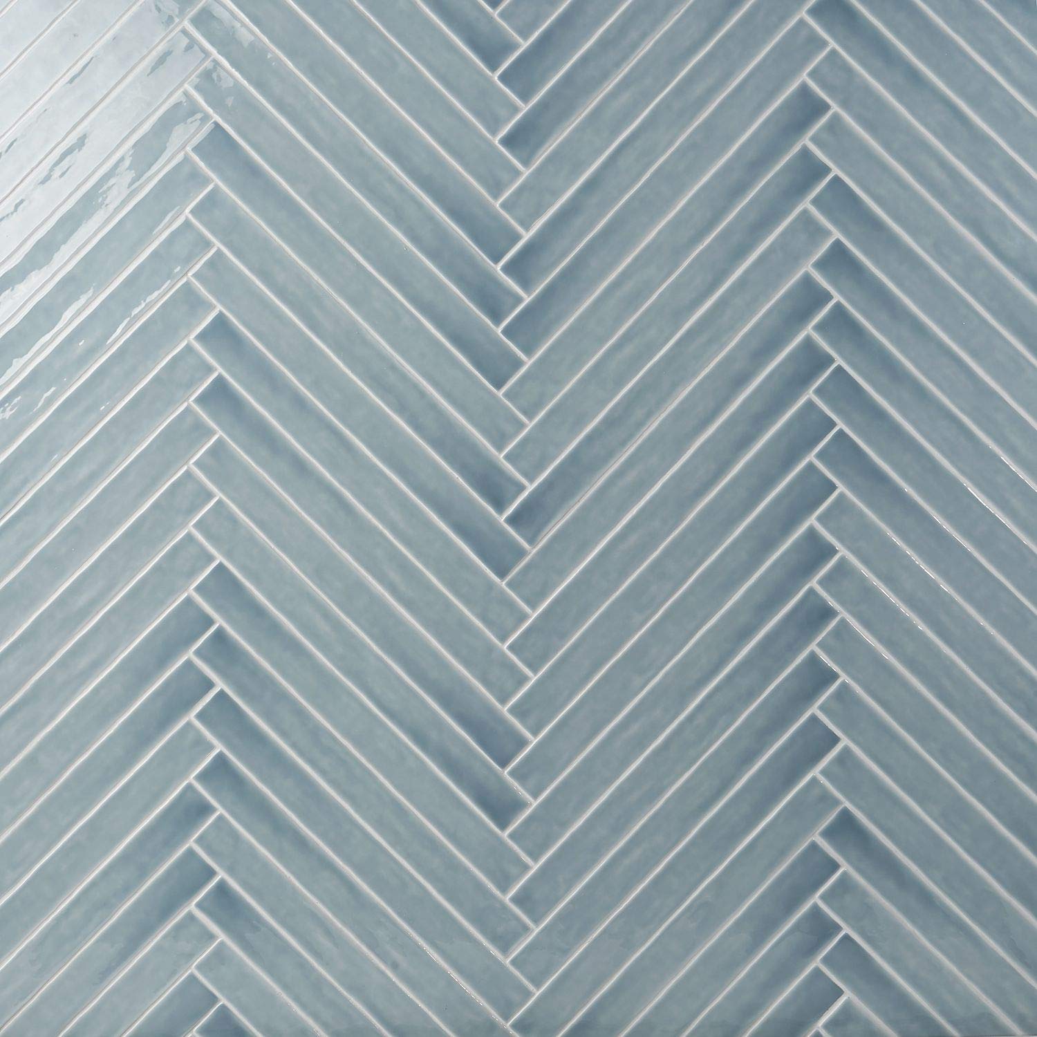 Nantucket Blue 2 in. x 20 in. Polished Ceramic Wall Tile (20 Pieces 5.38 Sq. Ft. / Case)