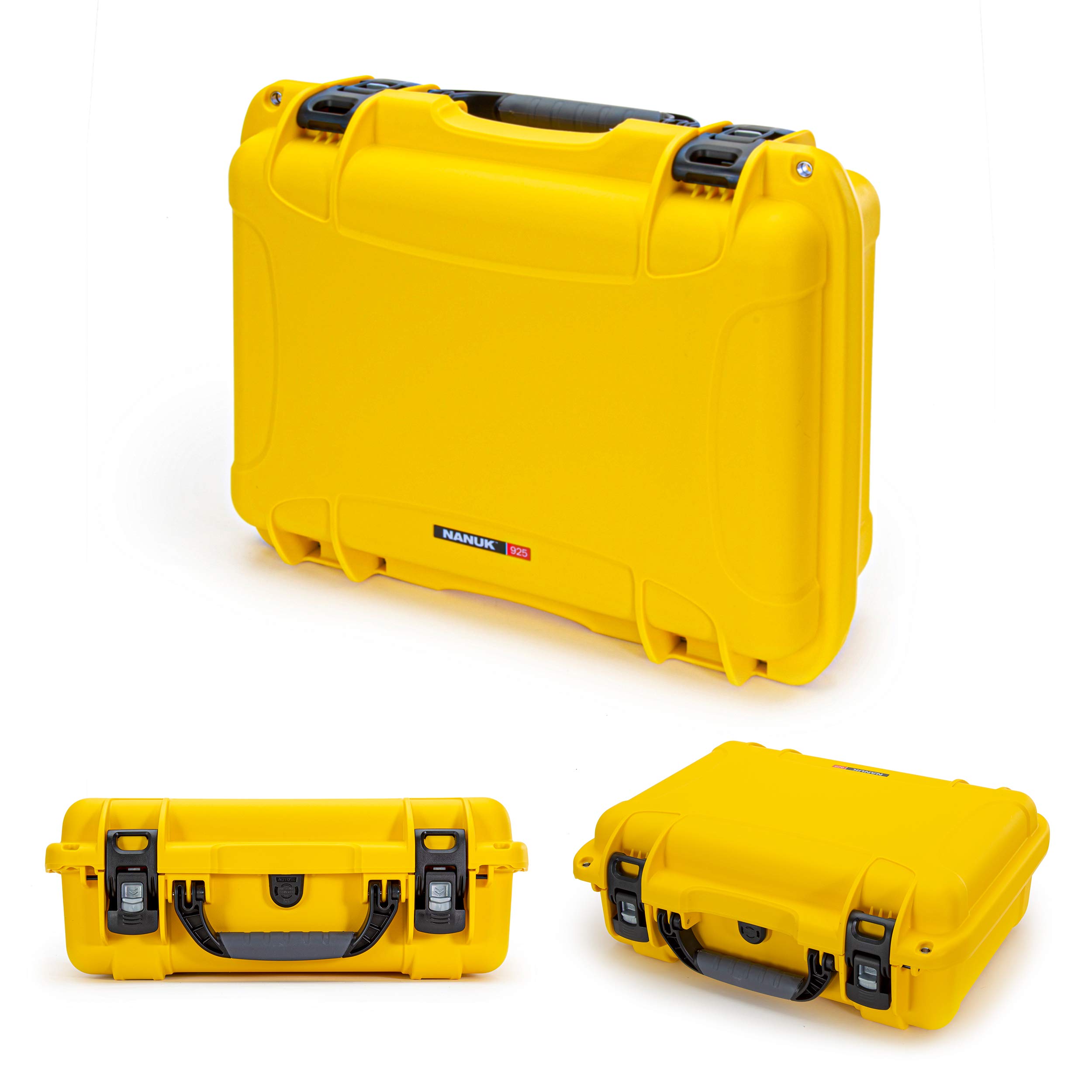 Nanuk 925 Waterproof Carry-on Hard Case with Lid Organizer and Padded Divider - Yellow