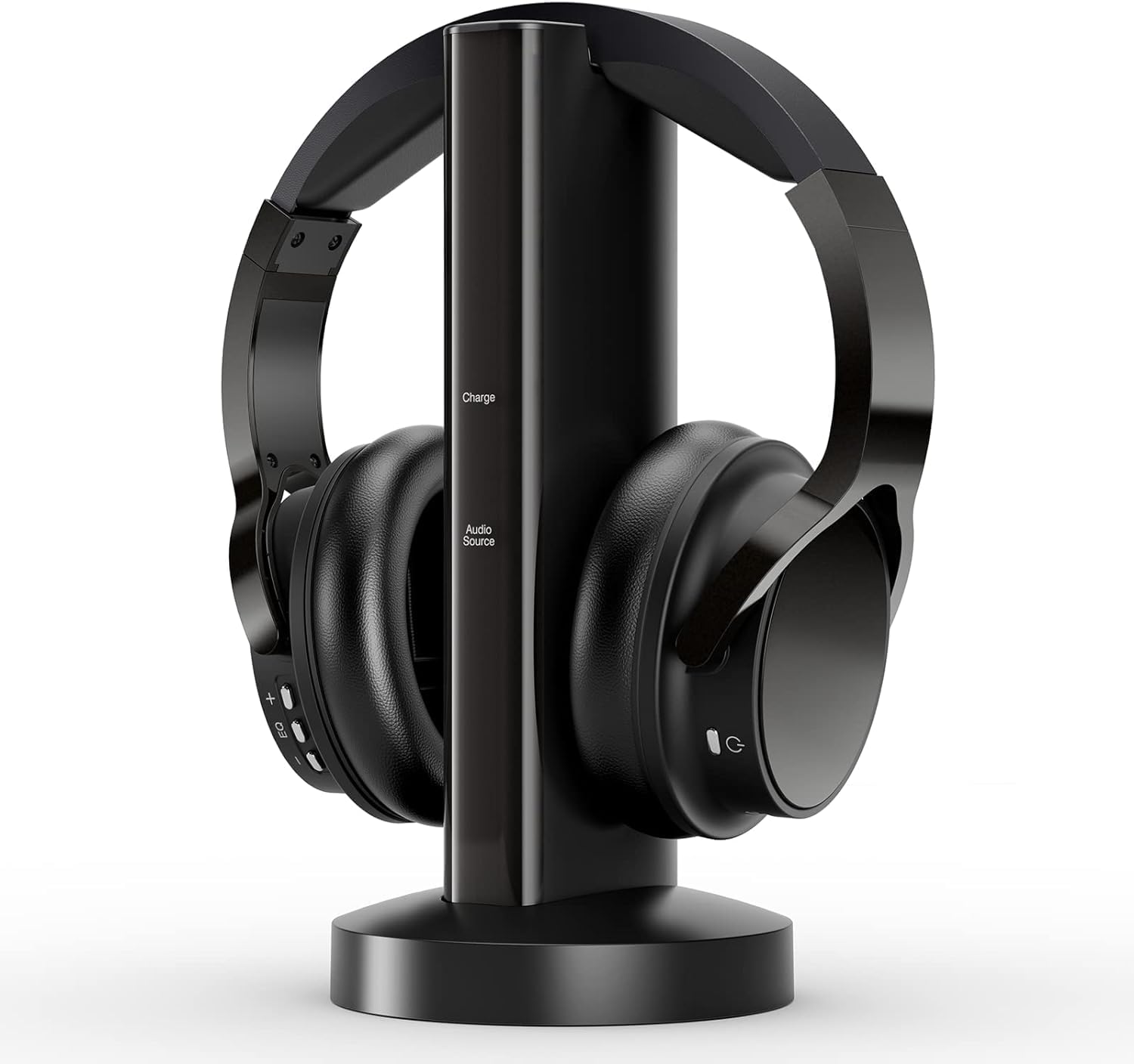 Mersoco Wireless TV Headphones with 2.4G Digital RF Transmitter, Hi-Fi Over-Ear Cordless Headset with RCA / 3.5MM / Optical Port, for Watching Home TV Game Computer Television