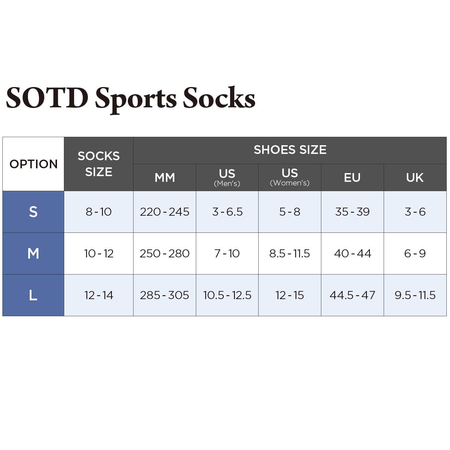 SOTD Athletic Cushioned Pad Mid Crew Sports Socks (pack of 6) (8-10, White Asst)