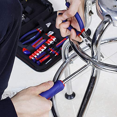 WORKPRO Home Tool Kit, 100 Piece Kitchen Drawer Household Hand Tool Set with Easy Carrying Pouch