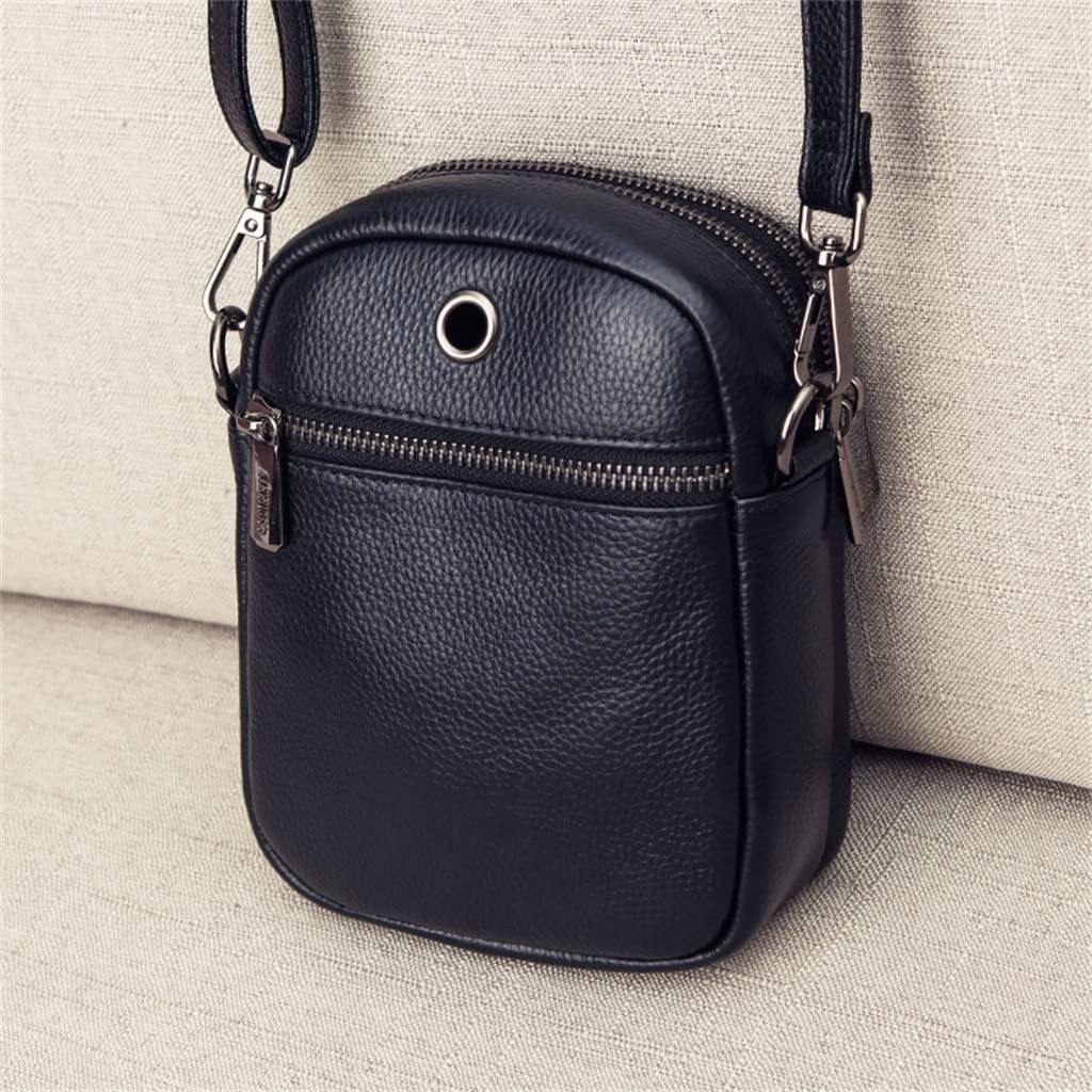 WYFDP Leather Vertical Women's Bag Small Bag Women's Messenger Summer Mini Mobile Phone Bag Women's Shoulder Bag (Color : D, Size : 1ps)