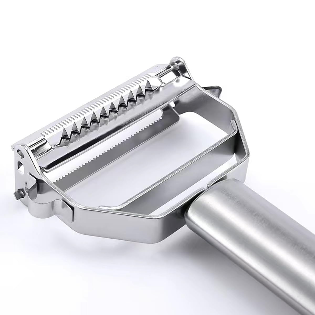 Vegetable Peeler,SZYIKUER Stainless Steel 2 in 1 Julienne Vegetable Peeler Perfect for Carrot Potato Melon Gadget Vegetable Fruit
