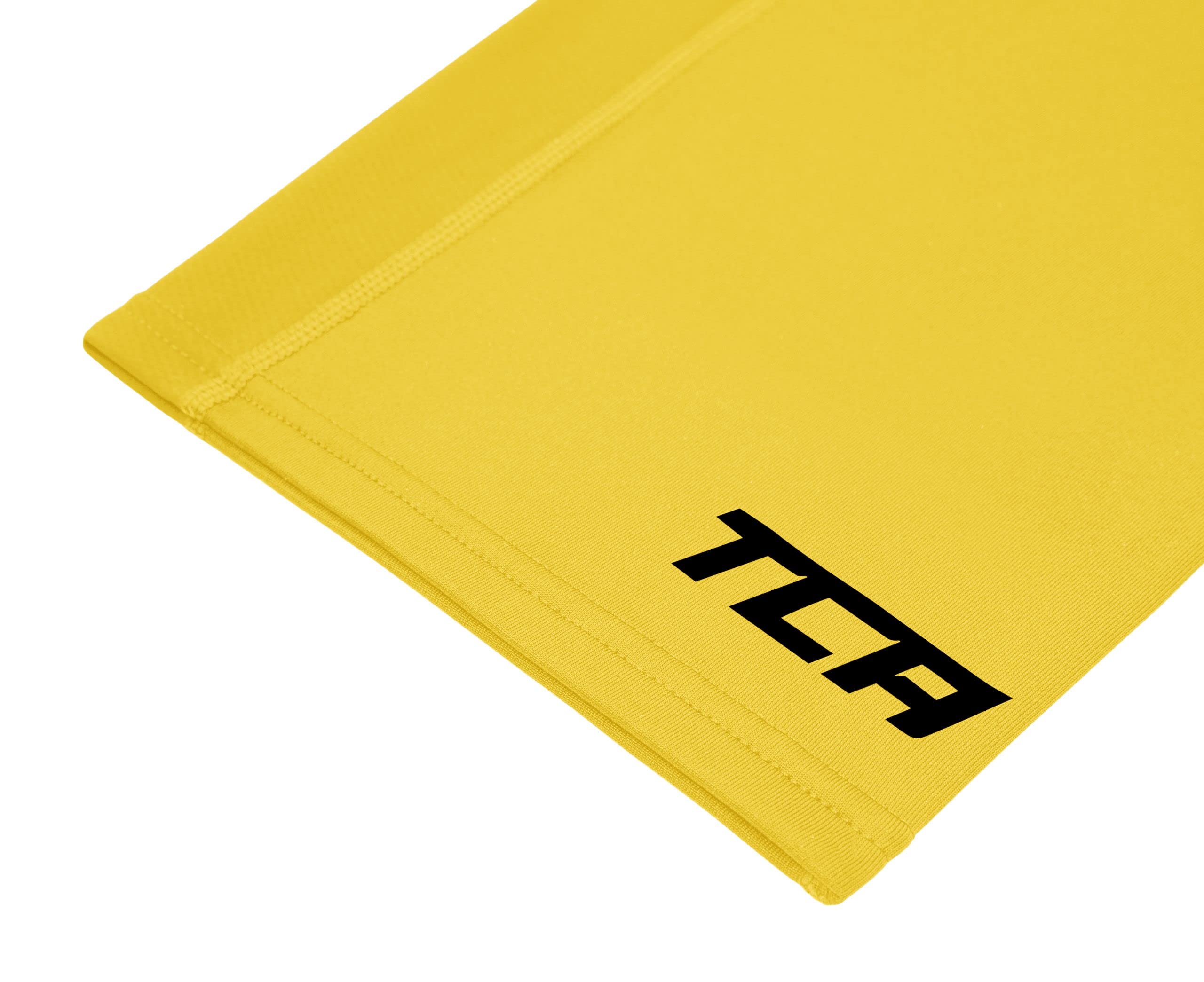 TCA Men's SuperThermal Compression Base Layer Thermal Under Shorts - Sonic Yellow, Medium