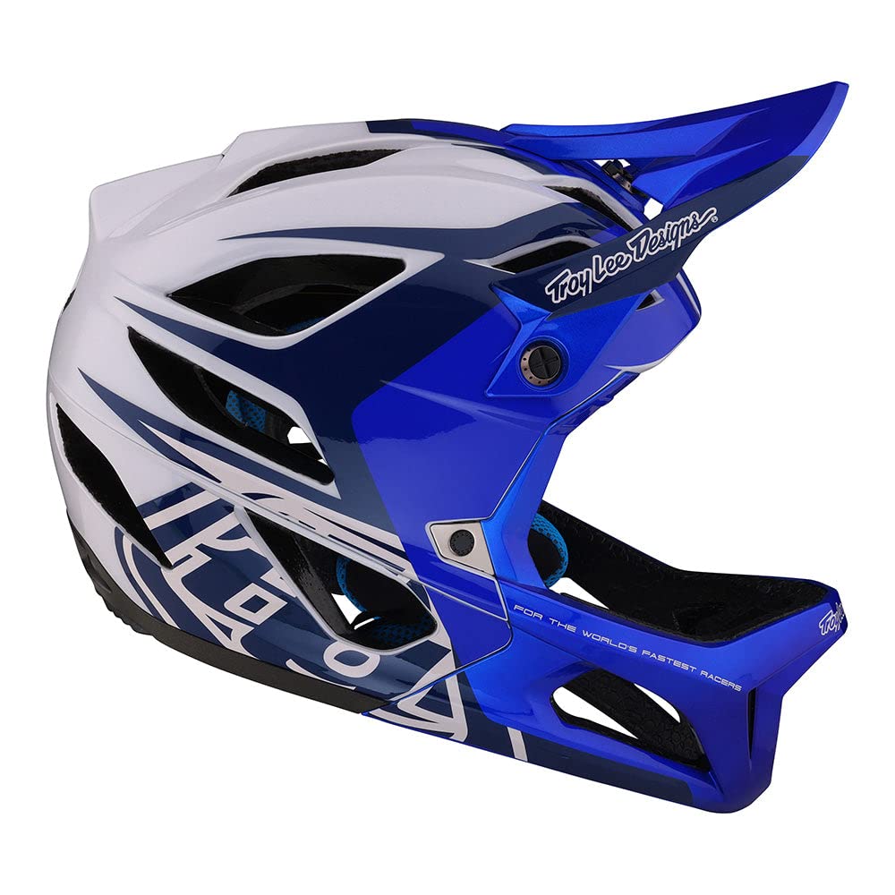Troy Lee Designs Stage Valence Full Face Bicycle Helmet for Max Ventilation Lightweight MIPS EPP EPS Racing Downhill DH BMX MTB - Adult Men Women (Blue, XL/XXL)