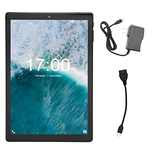 Yoidesu 10 Inch Tablet, Tablet PC 3 and 64G Memory IPS Screen, Octa Core 128GB Expand Tablet with 3G Network and WiFi for 11 Black