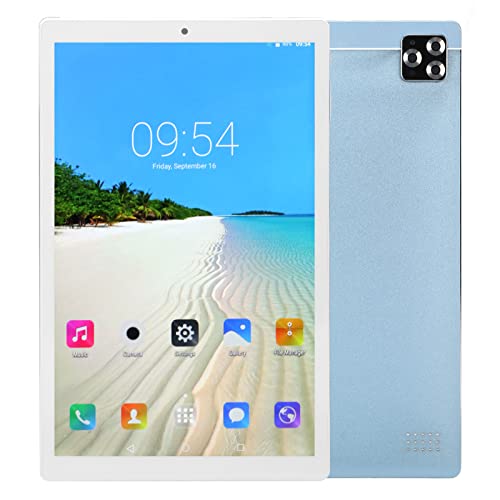 Yoidesu 10.1in Tablet, MT6592 10 Cores CPU HD Display Tablet for Android 10.0, 4G RAM 64GB ROM Storage, 2.4G and 5G WiFi, Front 800w Rear 1300w Camera Dual SIM, 8000mAh(US Plug)