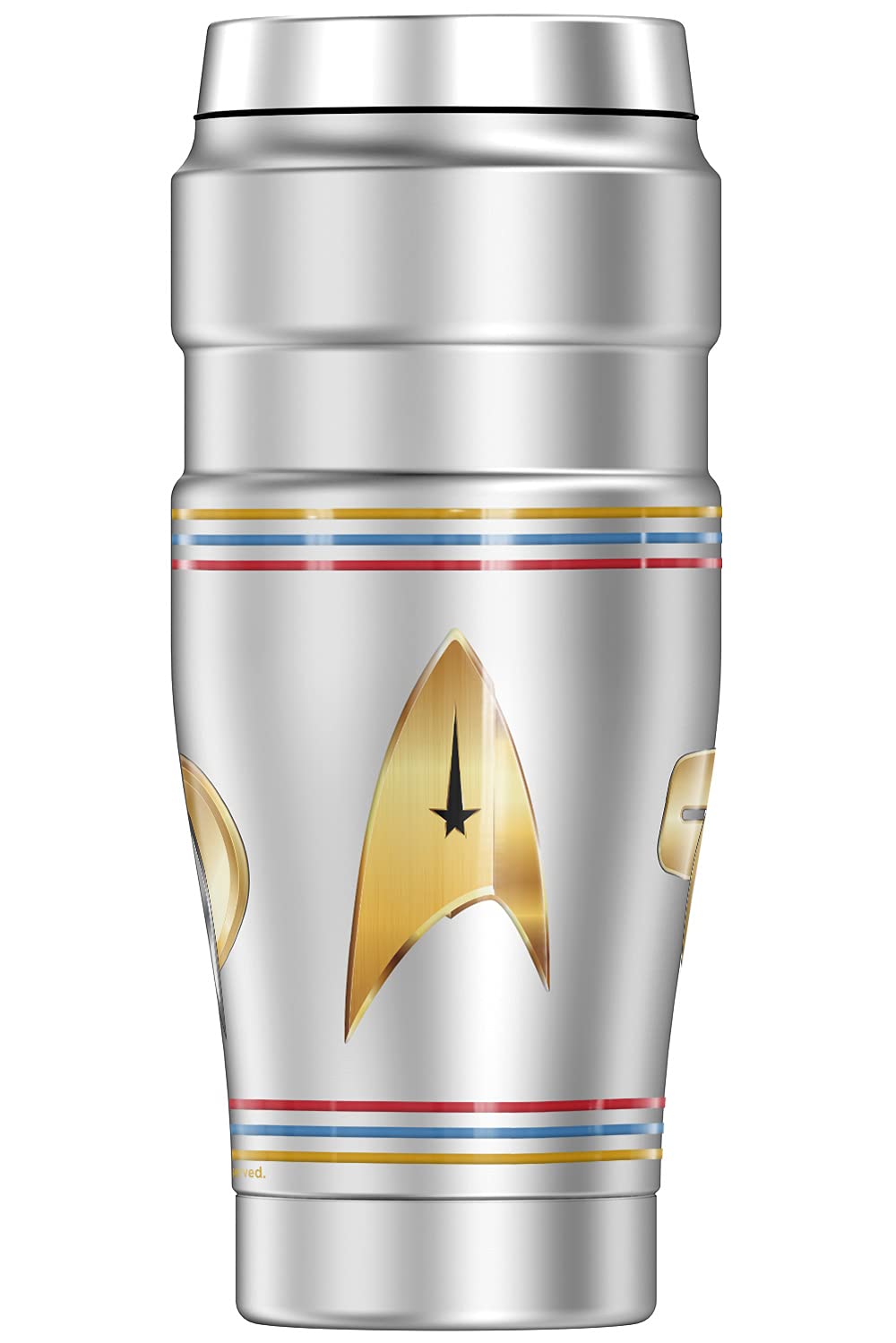 THERMOS Star Trek Delta Shields Through Time STAINLESS KING Stainless Steel Travel Tumbler, Vacuum insulated & Double Wall, 16oz
