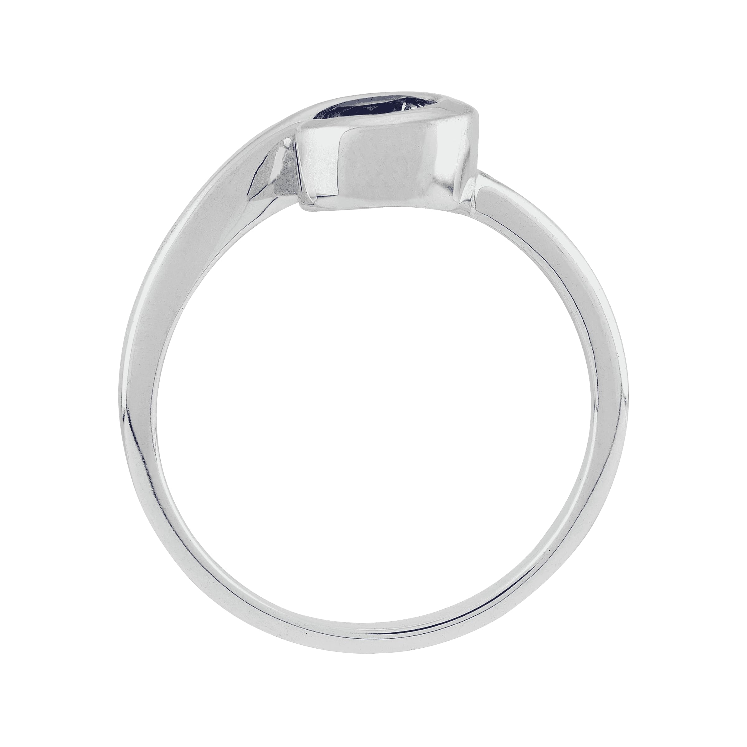 Silpada 'Another Trip Around the Sun' Created Blue Sapphire Ring in Sterling Silver, Size 8, Size 8