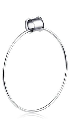 Pierced Republic Dangling Large Hoop Ear Gauges - Pair of Stainless Steel Flared Ear Plugs - 6 Size Options (5/8" (16mm))