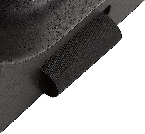 Meinl Percussion Knee Tap with Tambourine Jingles for Cajon Players, Includes Adjustable Strap β NOT Made in China β Play with Your Hands, Hollow Hardwood Body, 2-Year Warranty, Black (KP-JT-BK)