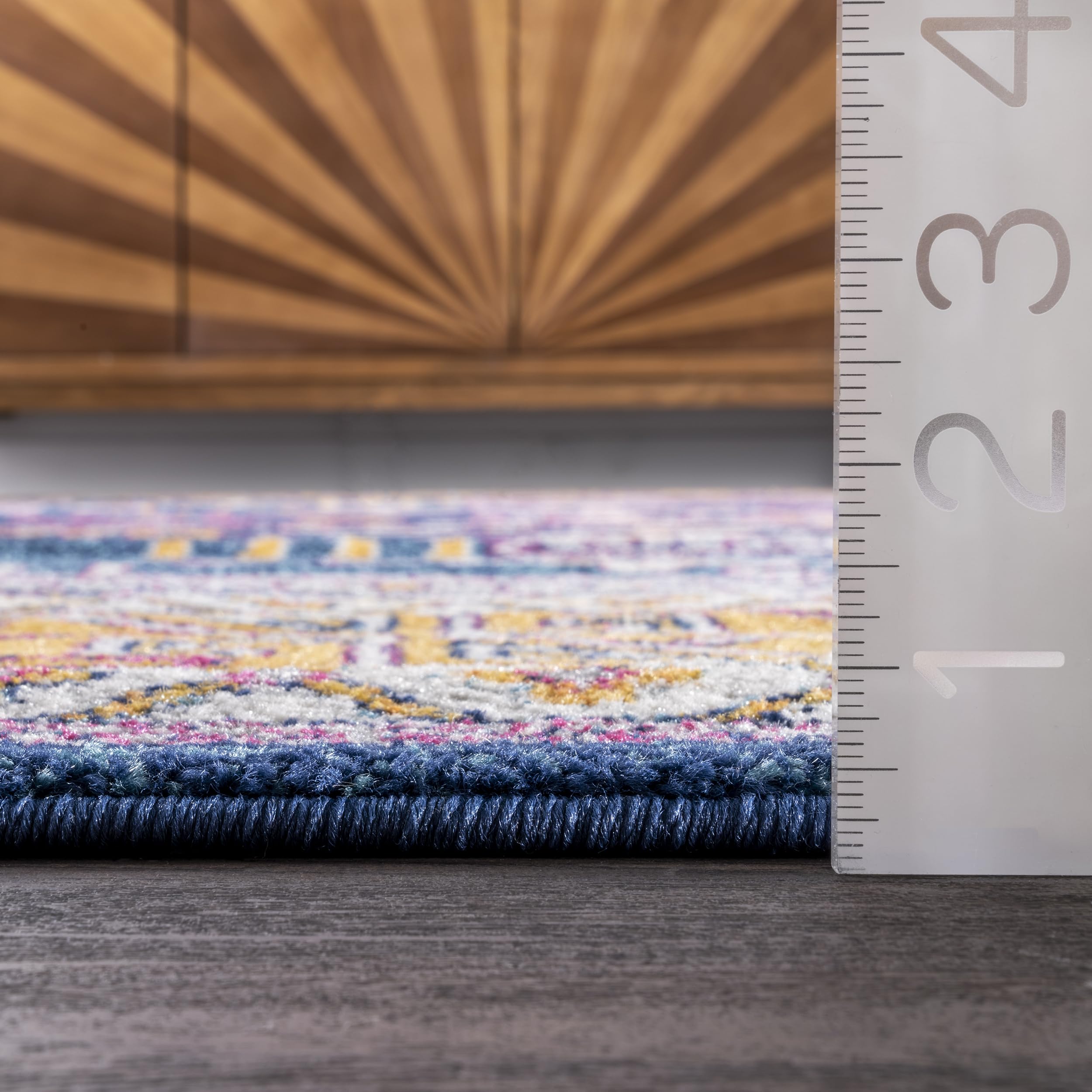 nuLOOM Vintage Lorena Tribal Accent Rug, 2x3, Navy
