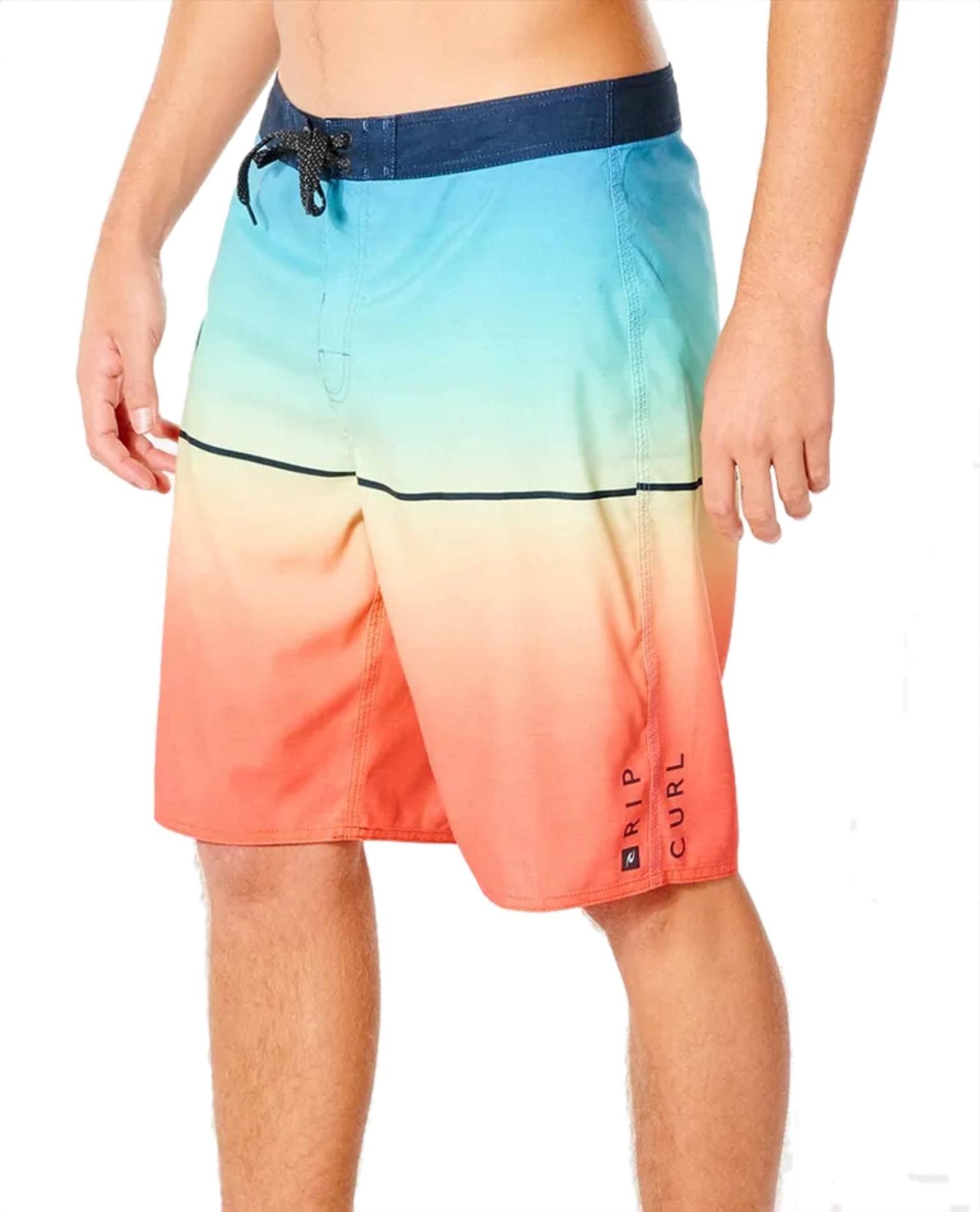 Rip Curl Dawn Patrol 21" Boardshorts for Men - Ripsuede Fabric - Pure Polyester - Engineered Sublimation Print Coral 36 One Size