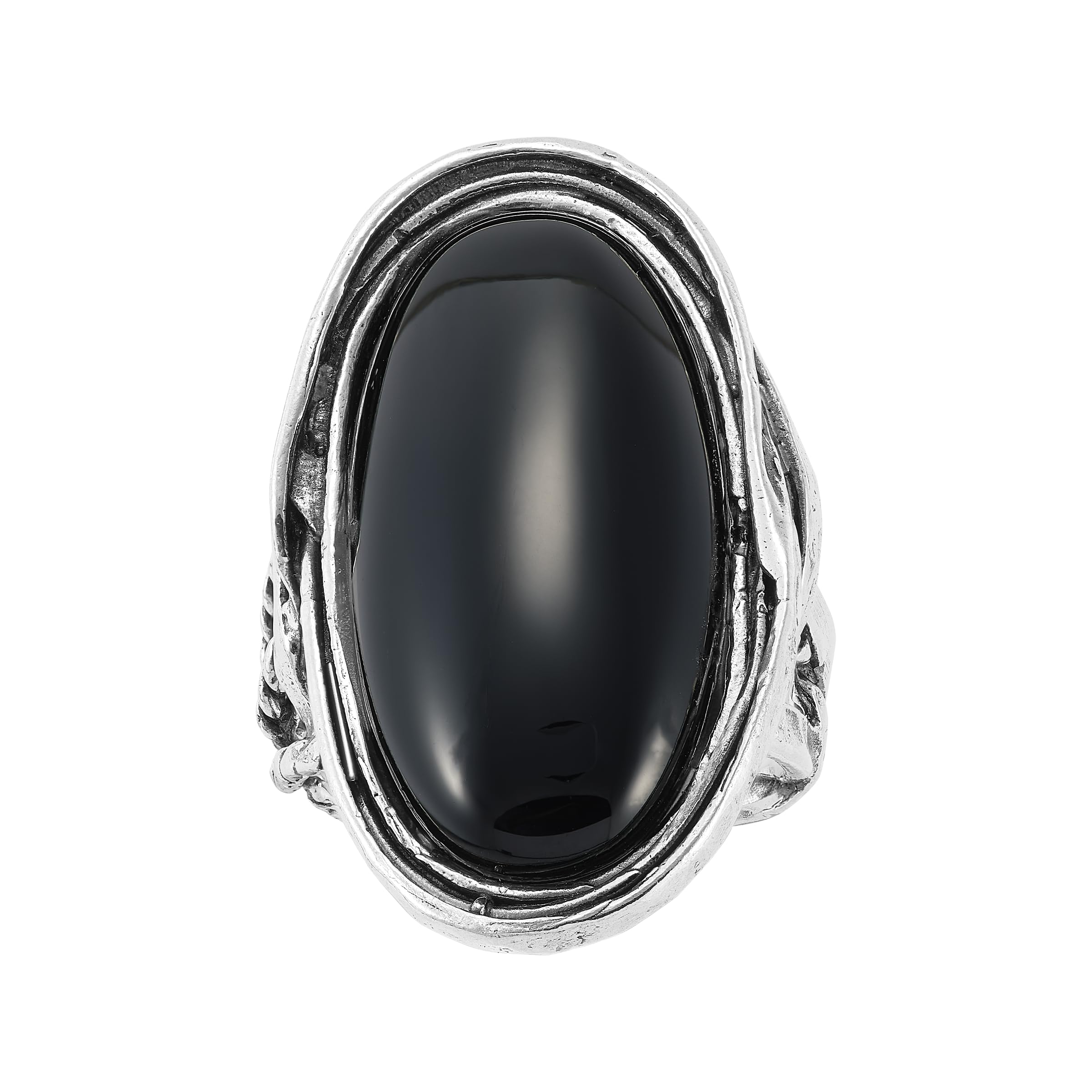 Silpada 'Black Beauty' Sterling Silver Onyx Ring, Size 8, Size 8