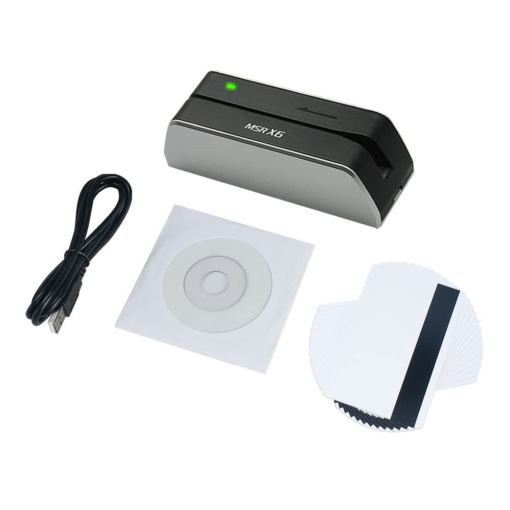 MSRX6 MSR X6 USB Swipe Magstripe Credit Card Reader Writer Smallest