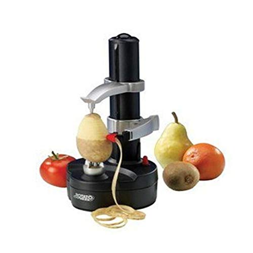 New Electric Spiral Apple Peeler Slicer Fruit Potato Peeling Automatic Battery Powered Machine with Charger European Plug新型电动螺旋苹果削皮器切片机水果土豆削皮自动电池供电机带充电器欧规插头