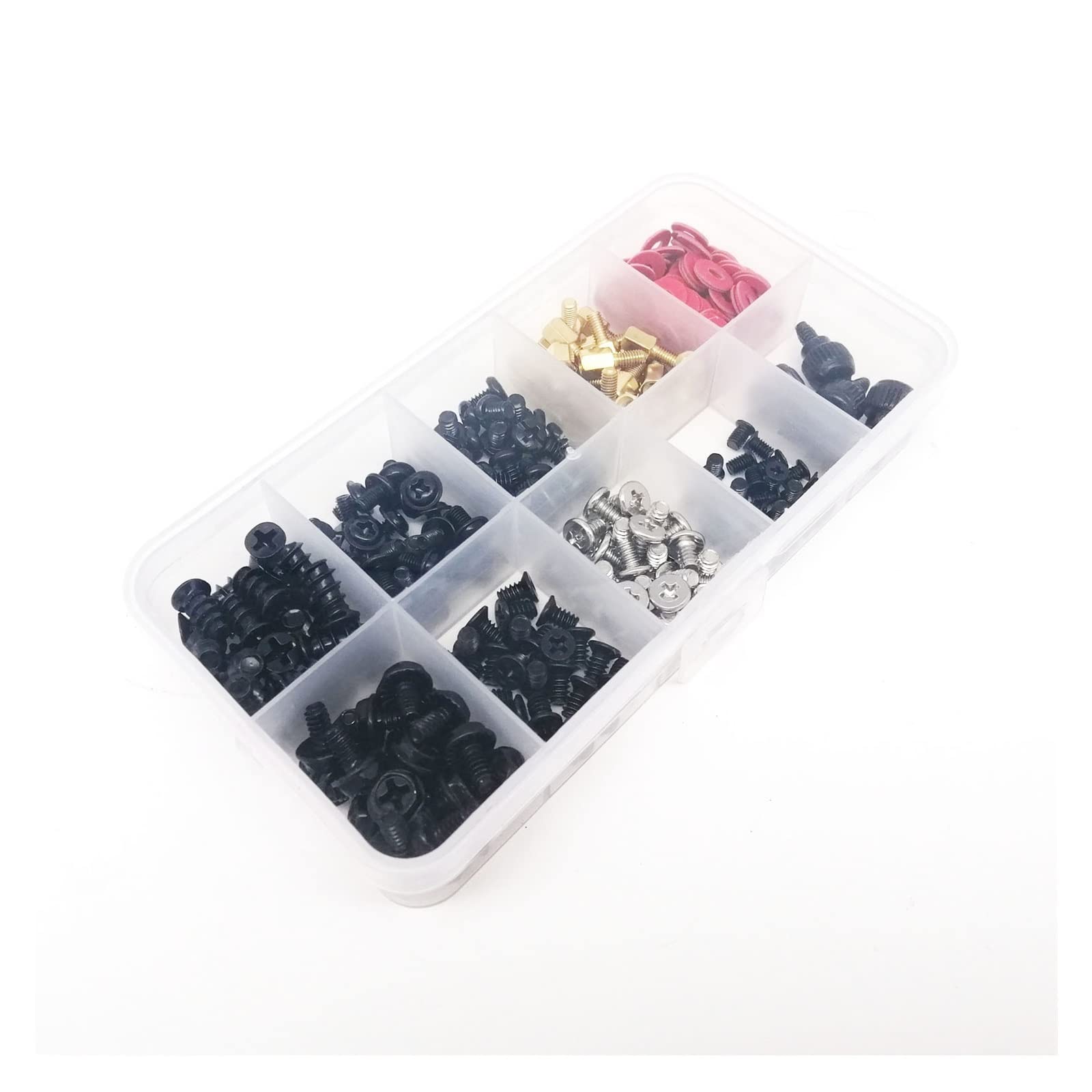XADITON 305/780pcs Computer PC Case Hard Disk Drive Fan Motherboard Power Supply Server HDD PSU PCI Mount Repair DIY Screw Bolt Kit Set (Color : Set A 305pcs)