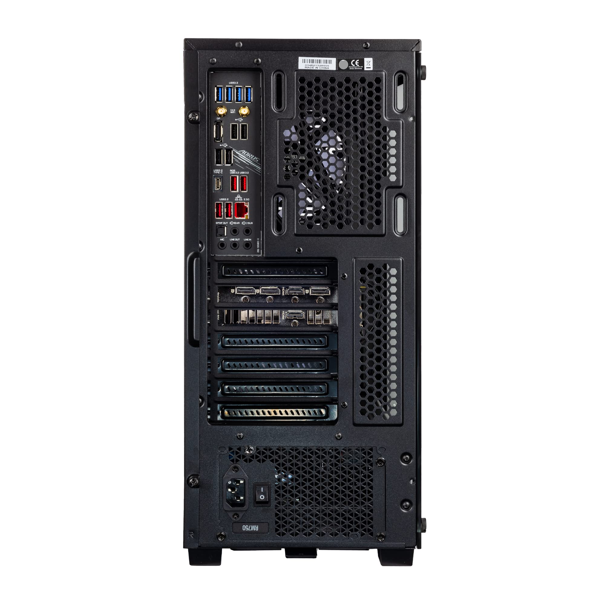 Velztorm Ferrux II Custom Built Gaming Desktop PC (Intel i9-12900K 16-Core, 16GB RAM, 1TB PCIe SSD + 1TB HDD (3.5), GeForce RTX 3070 Ti, WiFi, Bluetooth, Black, Win 11 Home)