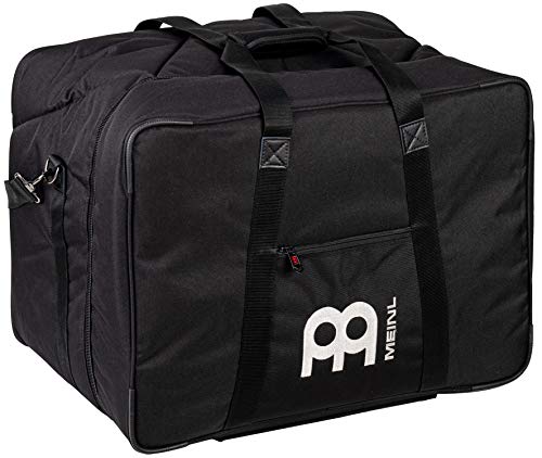 Meinl Percussion Professional Large Cajon Box Drum Bag — Heavy-Duty Fabric, Adjustable Shoulder Strap and Carrying Grip, 2-Year Warranty, Black, (MCJB-L)
