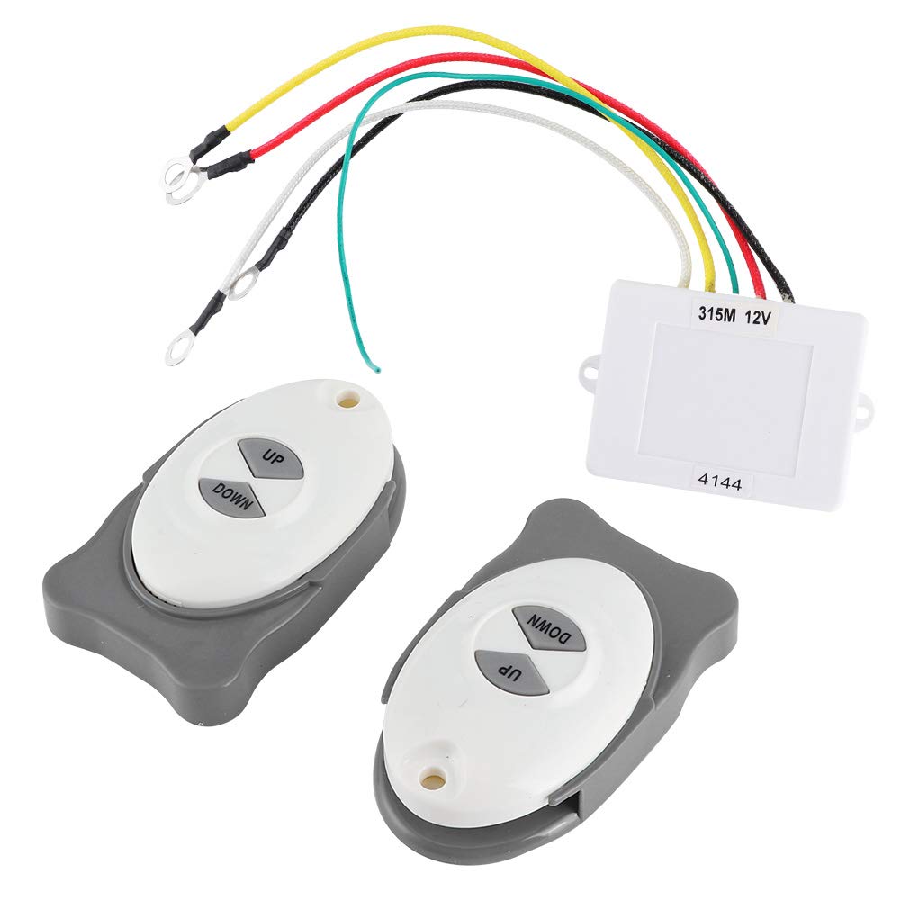 Senyar Anchor Controller, 12V Remote Control Windlass Wireless Switch Trim Controller Marine Boat Sail Accessory