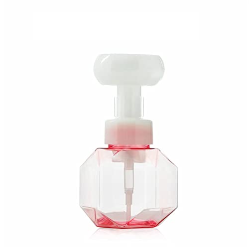 Soap Dispenser 300ml Soap Dispenser Empty Plastic Bottle Flower Liquid Soap Dispenser Soap Foam Flower Shower Gel Foam Pump Bottle for Bathroom Kitchen Bathroom Soap Dispenser (Color : Gray)