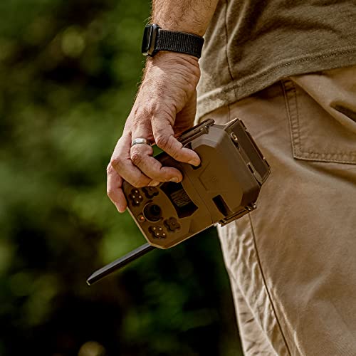 Moultrie Edge Cellular Trail Camera -Auto Connect - Nationwide Coverage - 720p Video with Audio - Built in Memory - Cloud Storage - 80 ft Low Glow IR LED Flash