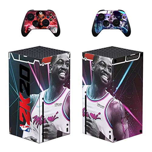Protective Vinyl Skin Decal Cover for X-box-Series-X Console Wrap Sticker Skins with Two Free Wireless Controller Decals Football Game (only fit X-box-Series-X )
