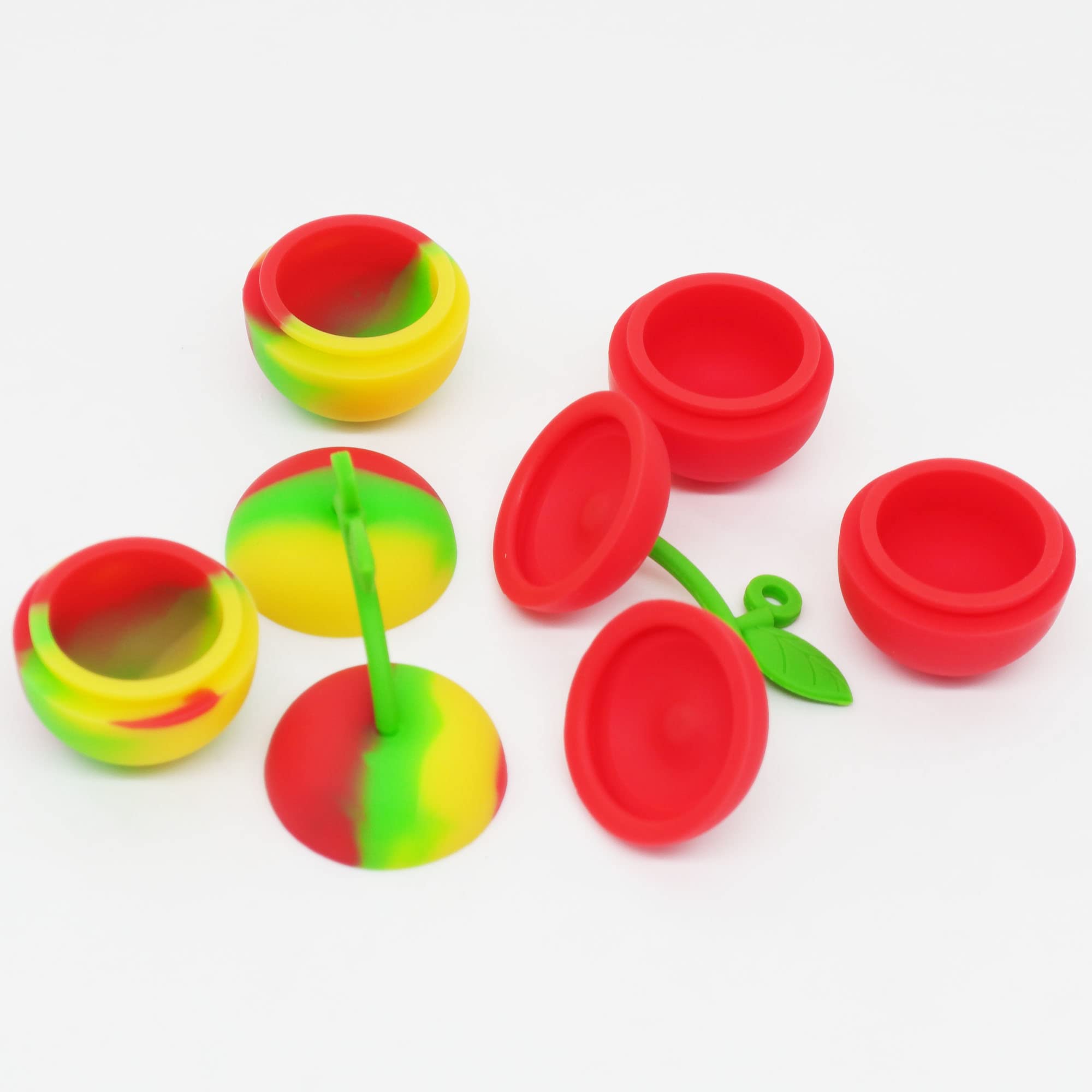 vitakiwi 10ml Cherry Silicone Wax Container Non-stick Jars (10)