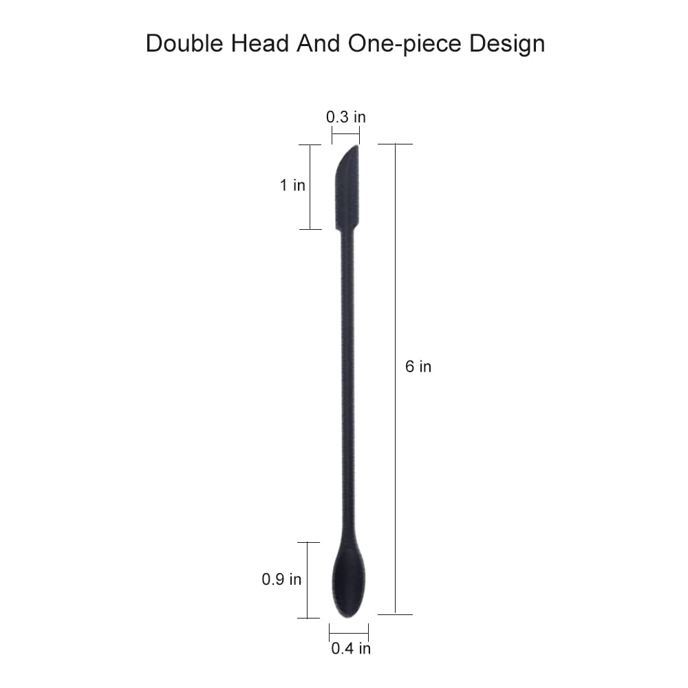 Suntchen Mini Silicone Spatula Set Stretchable Makeup Spatulas Small Scooper and Spoon 2-in-1Tiny Spatula for Kitchen Bottle Beauty Jar, Adjustable Size and Reusable, 3Pcs