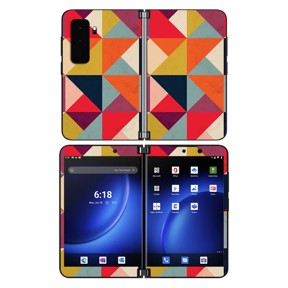 MightySkins Skin Compatible with Microsoft Surface Duo 2 - Bright and Happy | Protective, Durable, and Unique Vinyl Decal wrap Cover | Easy to Apply, Remove and Change Style | Made in The USA