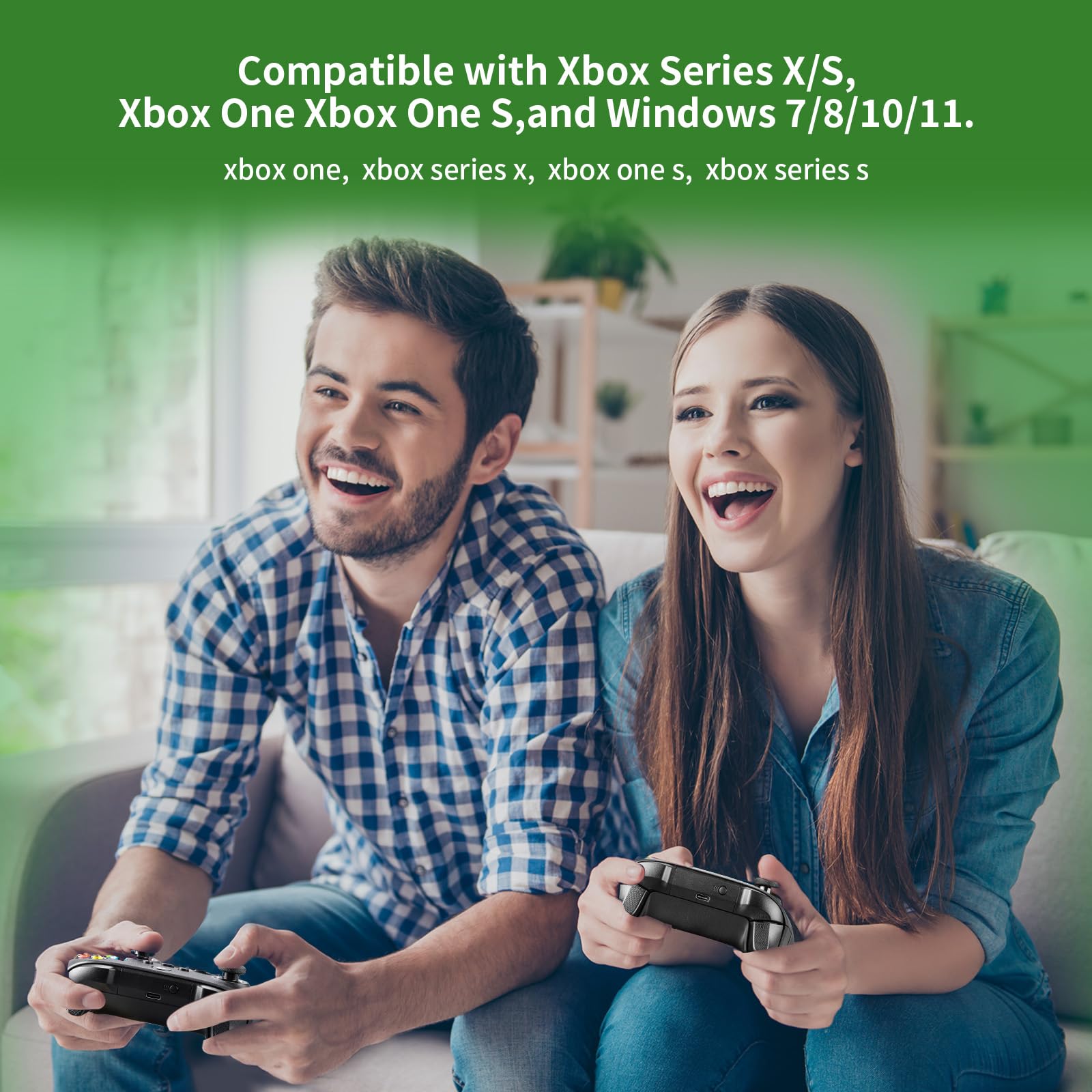 TECTINTER Xbox One Controller Wireless, 2.4GHZ Game Controller Compatible with Xbox One/One S/One X/One Series X/S/Elite/PC Windows 7/8/10/PS3, Built-in Dual Vibra