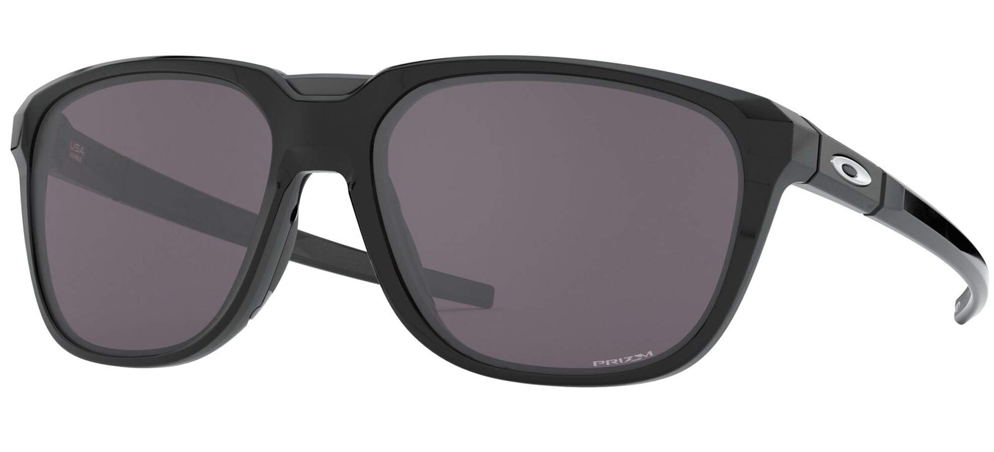 Oakley Men's Oo9420 Anorak Round Sunglasses, Polished Black/Prizm Grey, 59 mm