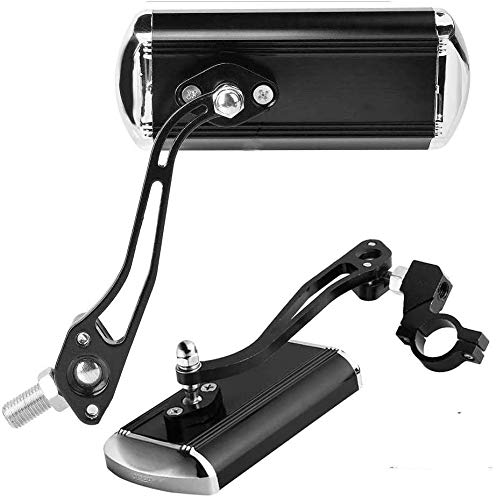 Mountain Bike mirror, 2 Pack Adjustable Handlebar Bicycle Cycling Rear View Glass Mirrors with Wide Angle for Mountain Road Bike Bicycle Electric Motorcycle(Black)