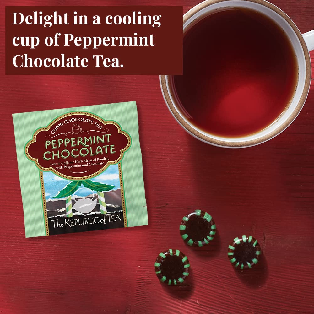 The Republic of Tea β Cuppa Chocolate Tea Assortment Gift (24 Individually Wrapped Dessert Tea Bags)