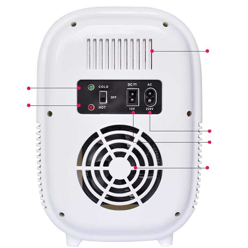 N/A Mini Makeup Fridge Refrigerator Small C ooler Warmer For Home Cosmetics Skincare Car Caravan Camping Boating
