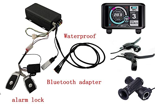 NBPOWER 20inch *4.0 3000W Electric Fat Bike Conversion kit with tire, Sabvoton Programmable Controller, TFT UKC1 Color Display, 7- Speed Freewheel, and Twist Throttle (with Color TFT Display)