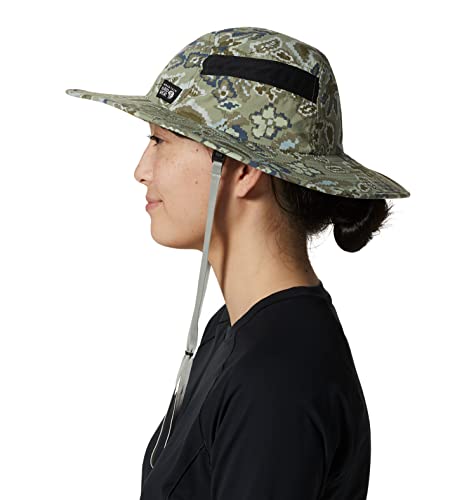 Mountain Hardwear Stryder Sun Hat, Mantis Green Floral, One Size