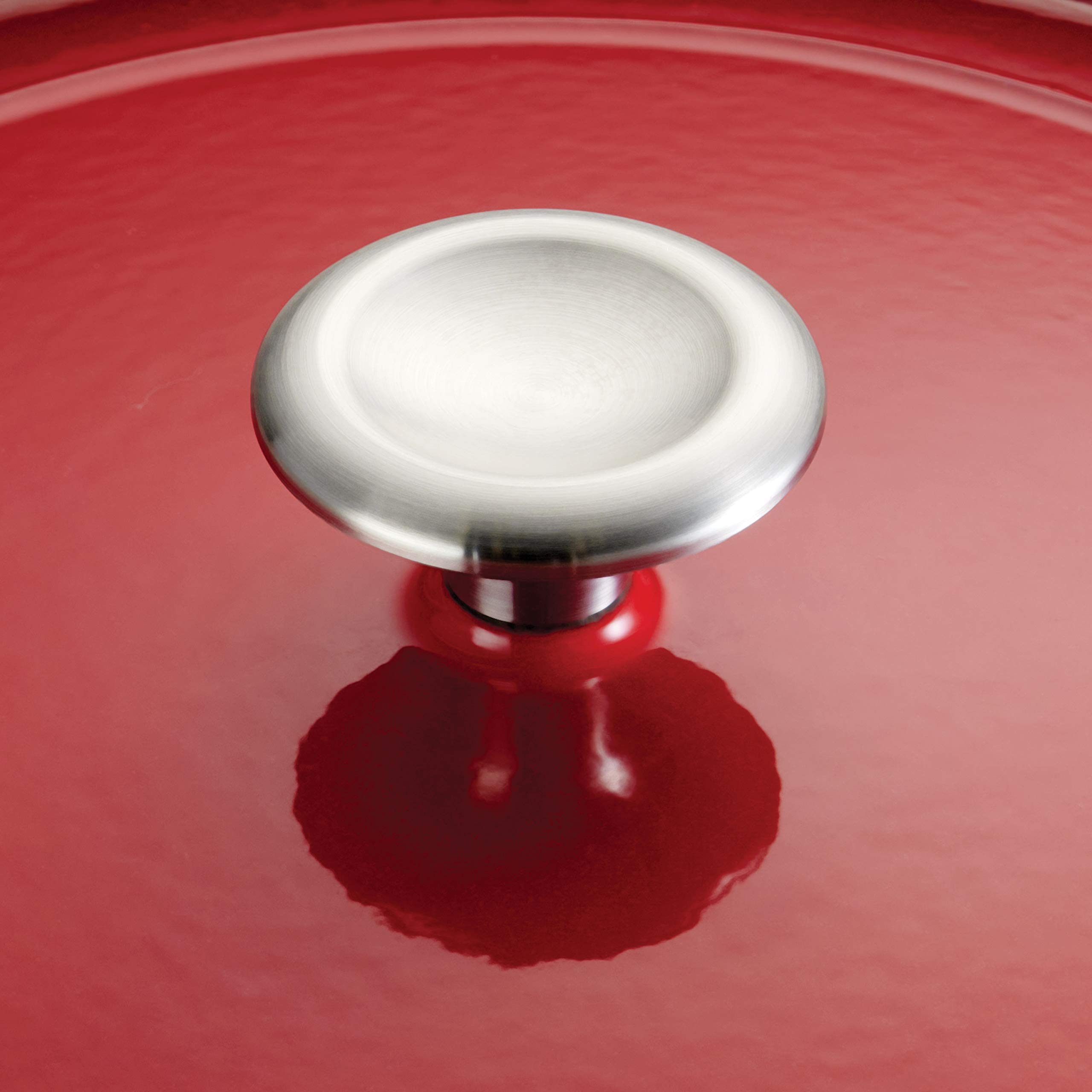 Tramontina Enameled Cast Iron Covered Small Cocotte, 24-Ounce, Gradated Red