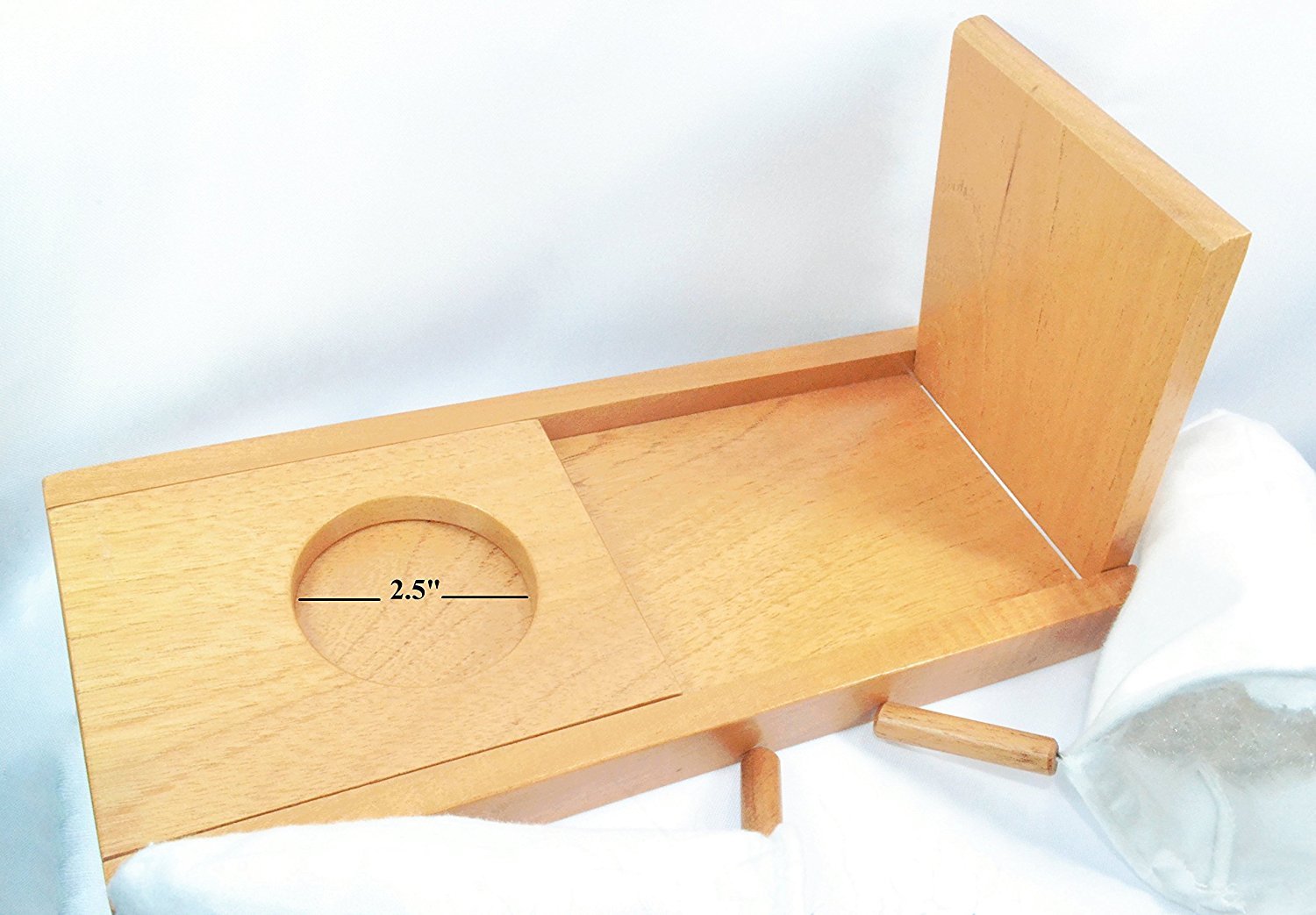 Ticoland Chorreador,Costa Rica Handmade Foldable Wooden Stand Coffee Maker,Included:1 Large+1 Medium Reusable Cloth Filters (Colador,Bolsa),Model:El Plegable-200,Color:Natural Wood