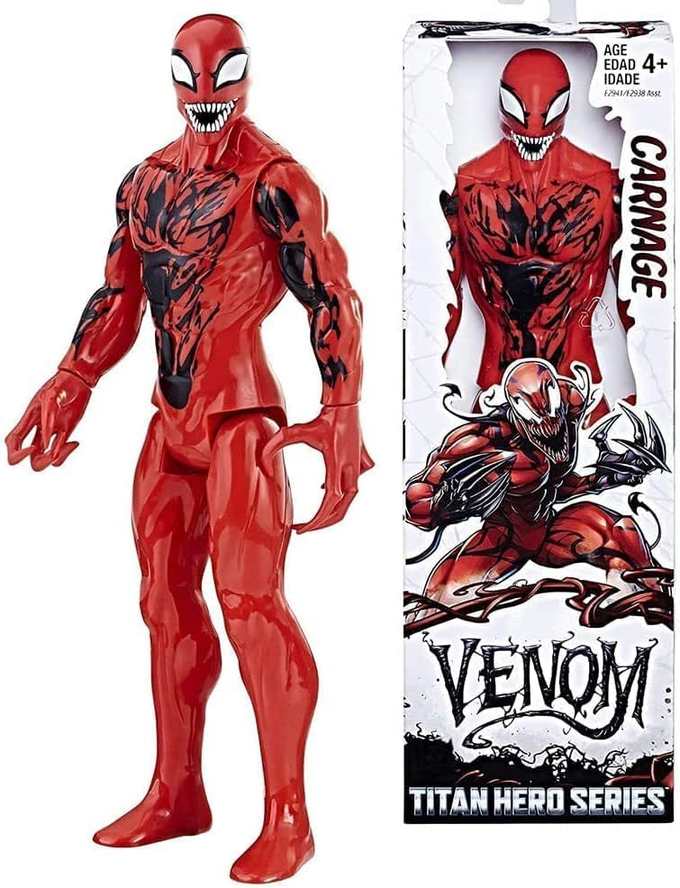 Venοm Titan Hero Series - Collectable Cаrnage Action Figure - Cаrnage Toys (12-inch)