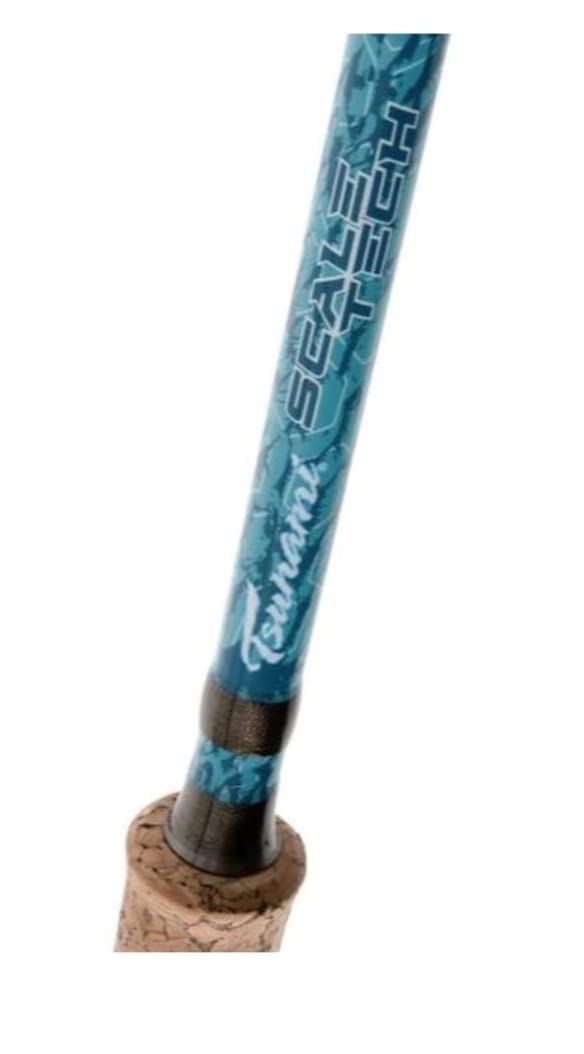 Tsunami Scale Tech Spinning Rod - 7'6" - TSSTEC761MH - Blue