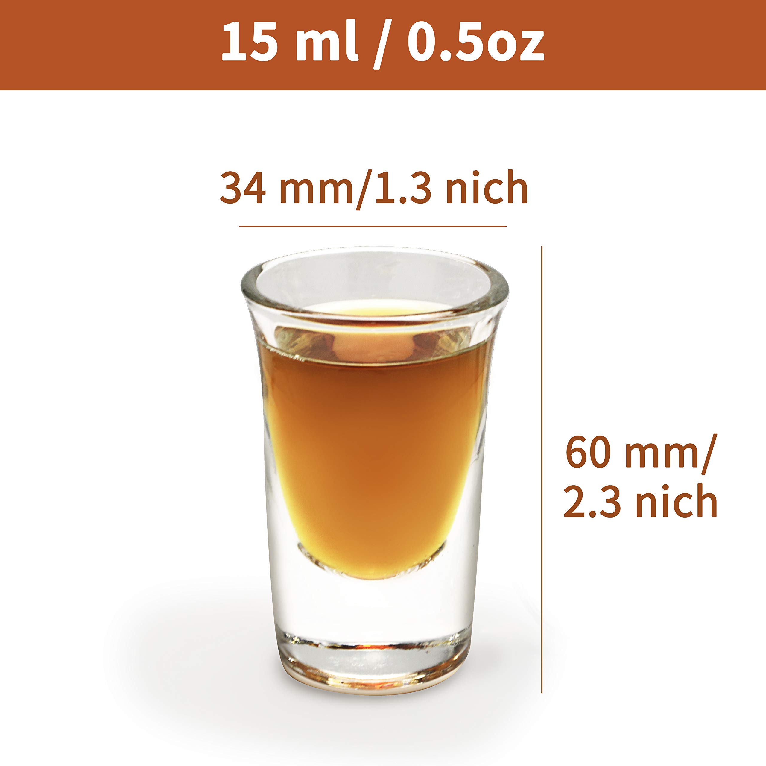 Supwinnet 48pcs Shot Glasses Set, 24pcs 0.5oz/15ml Mini Shot Glasses with Tray and Holder Organizer and 24pcs 1 oz/30ml Beer Glasses with Handle