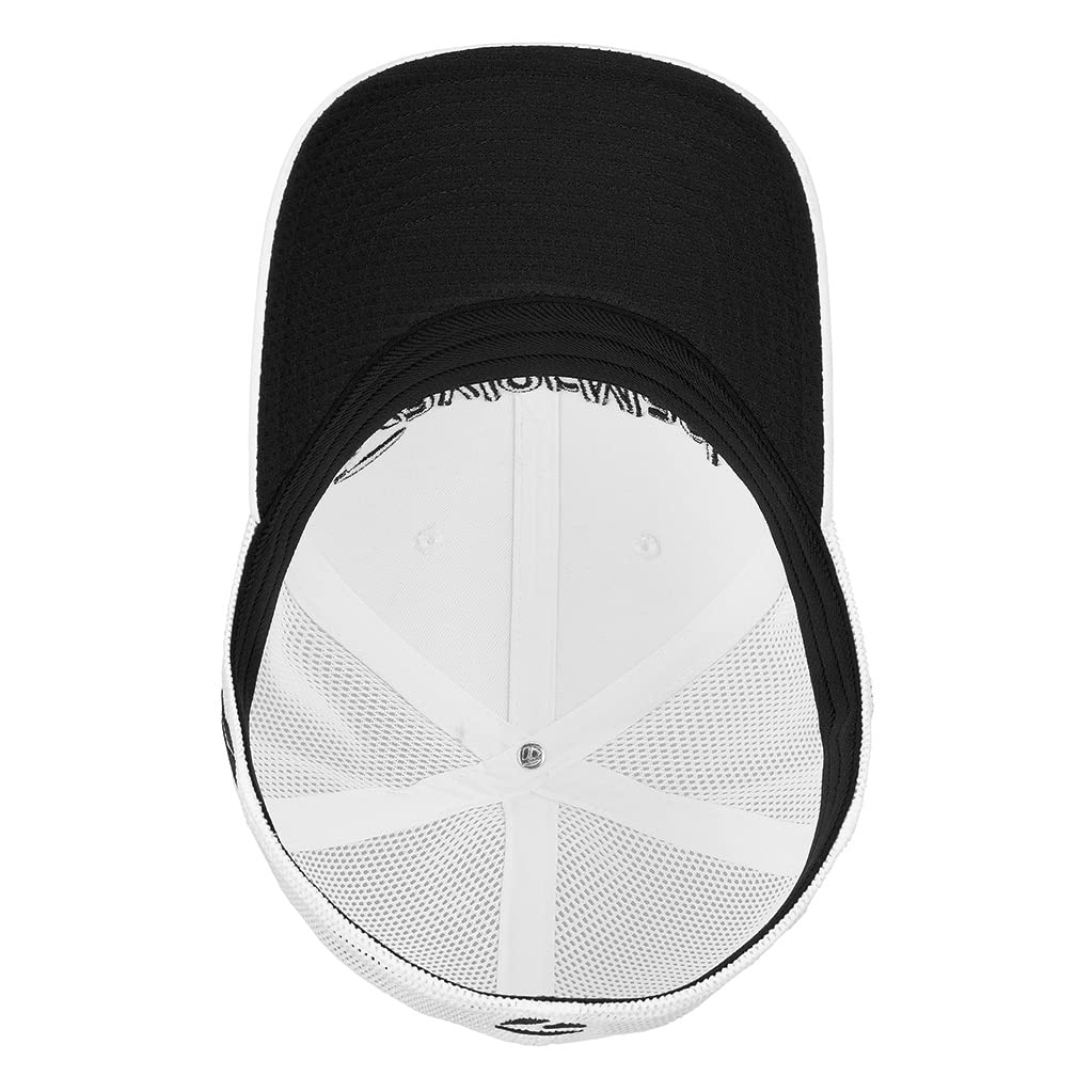 TaylorMade Golf Standard Tour Cage Hat, White, Small/Medium