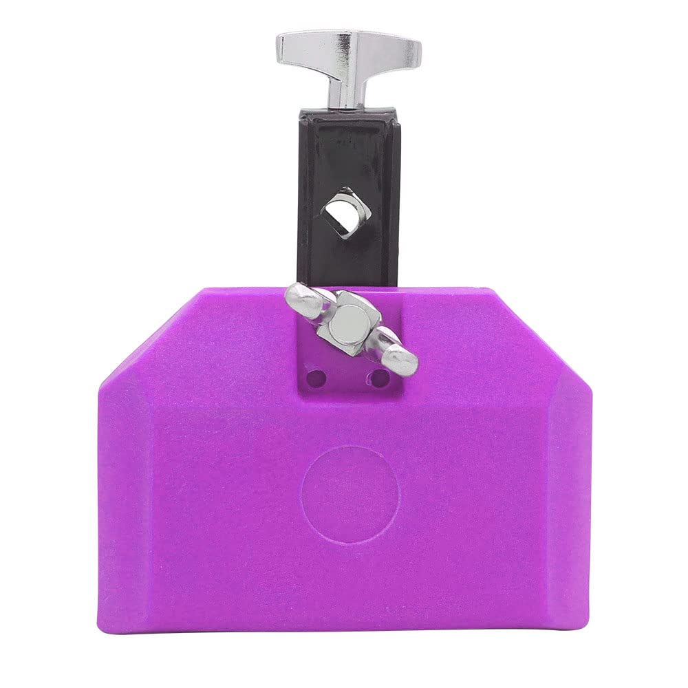 TUOREN 5β Jam Block Musical Percussion Instrument Plastic Latin Drum Instrument (Purple)